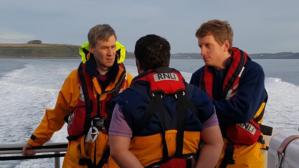 Bishop Tim visits RNLI station - Truro Diocese : Truro Diocese