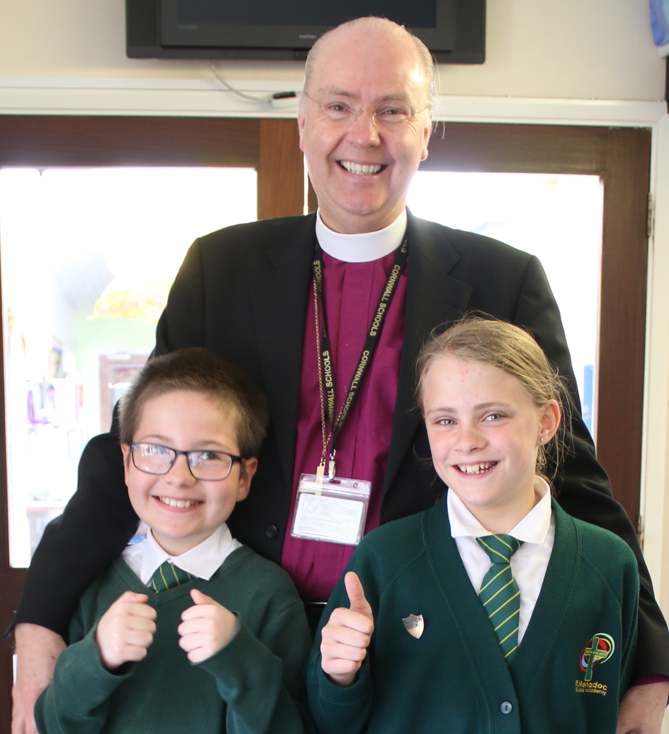 Bishop Johan dances with joy at St Meriadoc Junior School - Truro ...