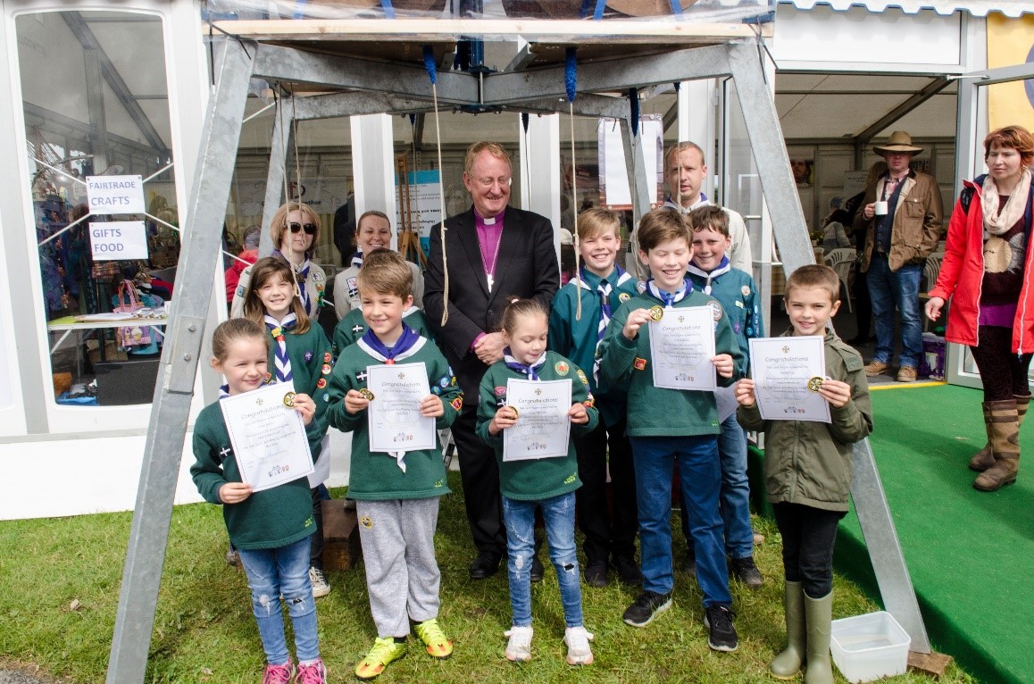 New Bell Ringing badge awarded to scouts at Royal Cornwall Show - Truro ...