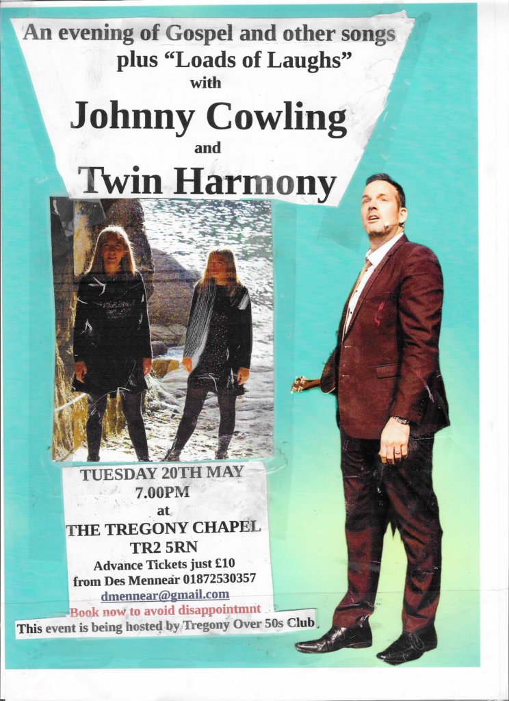 An evening of Gospel and other songs with Johnny Cowling & Twin Harmony ...